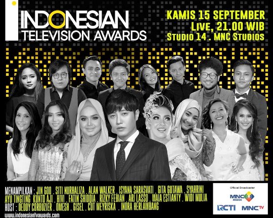 ️ Daftar Lengkap Pemenang Indonesian Television Awards 2016, Tadi Malam ...